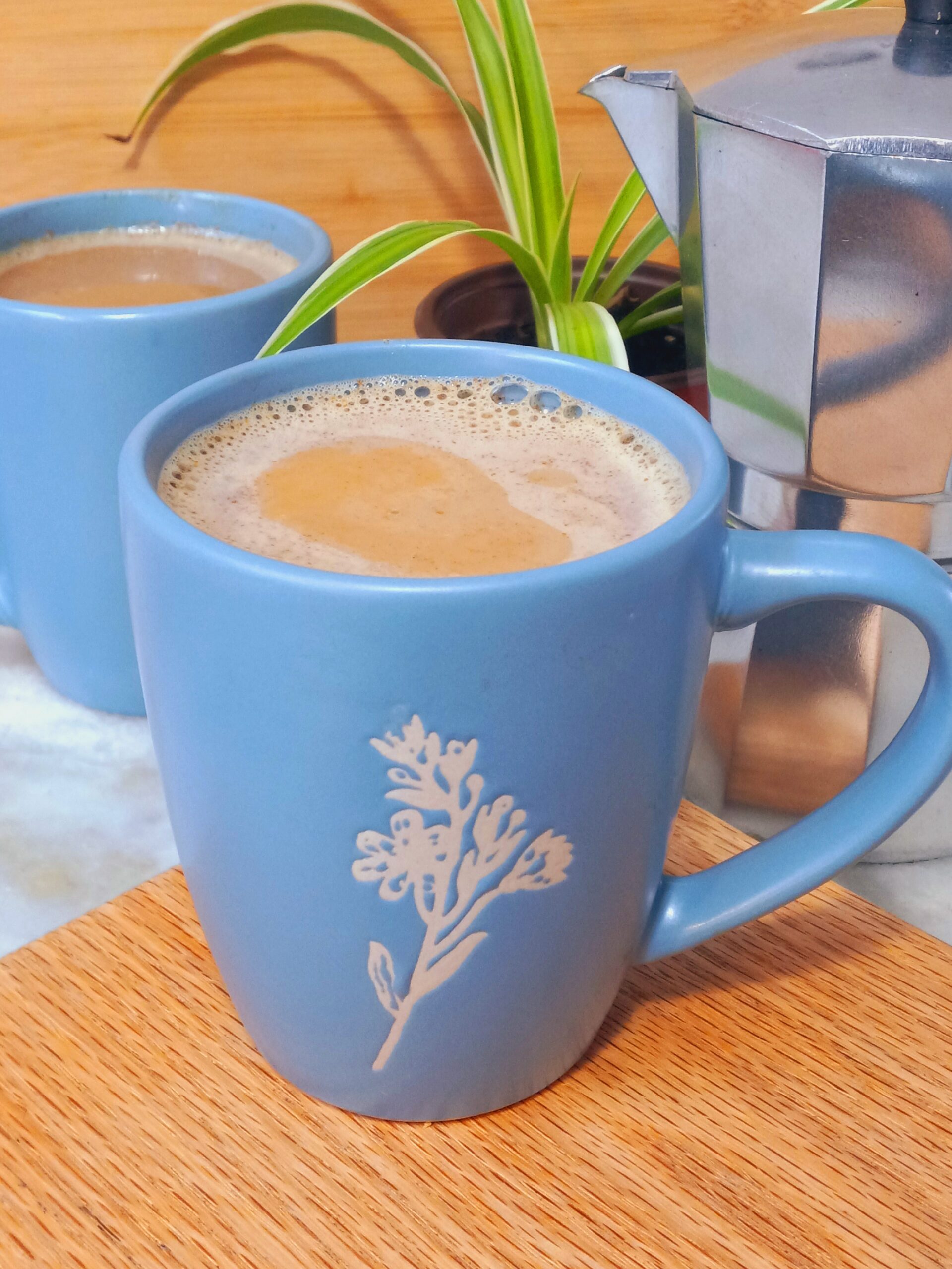 Tahini Coffee with Almond Milk - My Plant Base Plate